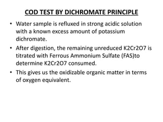 sewage determination by COD method | PPTX | Indoor Environmental ...