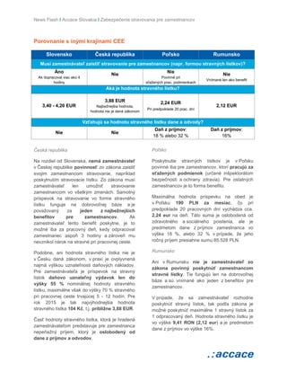 Zabezpečenie stravovania pre zamestnancov | PDF