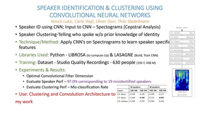 Deep Learning - Speaker Verification, Sound Event Detection | PPT Deep Learning - Speaker Verification, Sound Event Detection | PPT