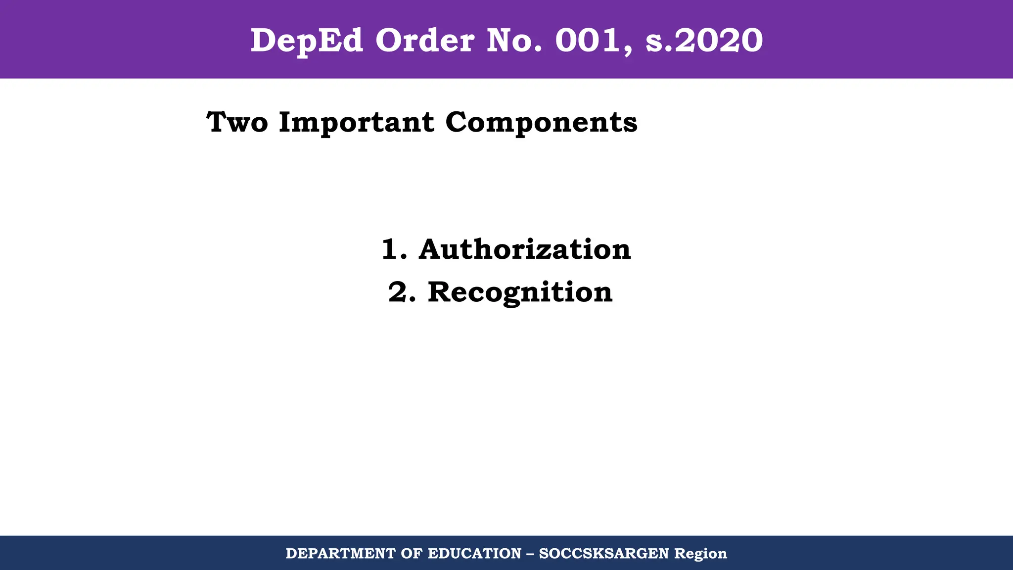DepEd-NEAP Deped Order 001, series of 2021 | PPTX
