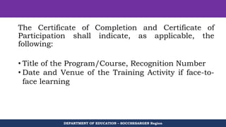 DepEd-NEAP Deped Order 001, series of 2021 | PPTX
