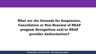 DepEd-NEAP Deped Order 001, series of 2021 | PPTX