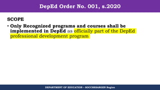 DepEd-NEAP Deped Order 001, series of 2021 | PPTX