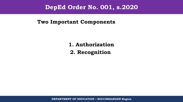 DepEd-NEAP Deped Order 001, series of 2021 | PPTX