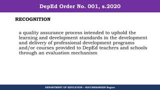 DepEd-NEAP Deped Order 001, series of 2021 | PPTX