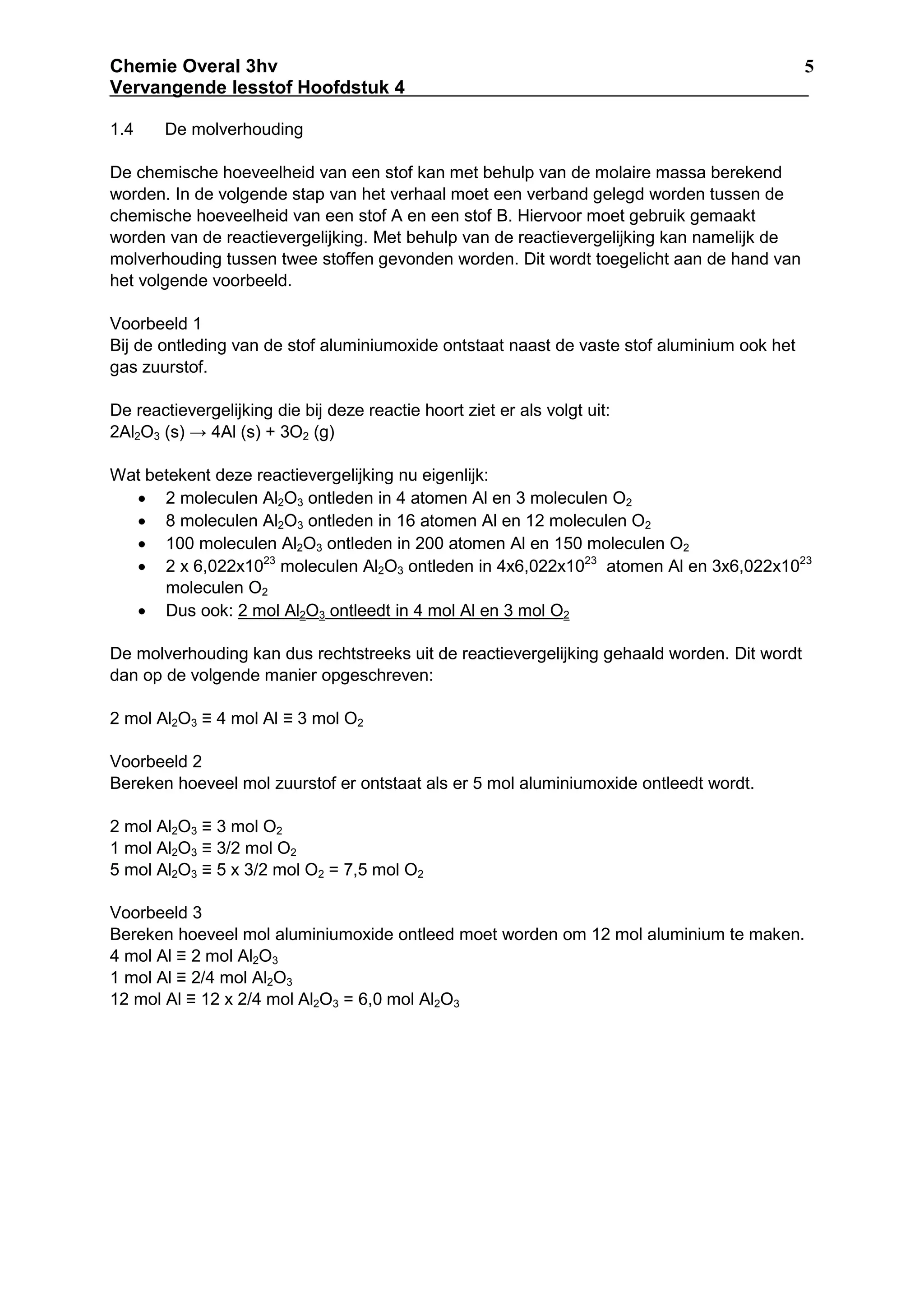 Molberekeningen-vragen | PDF