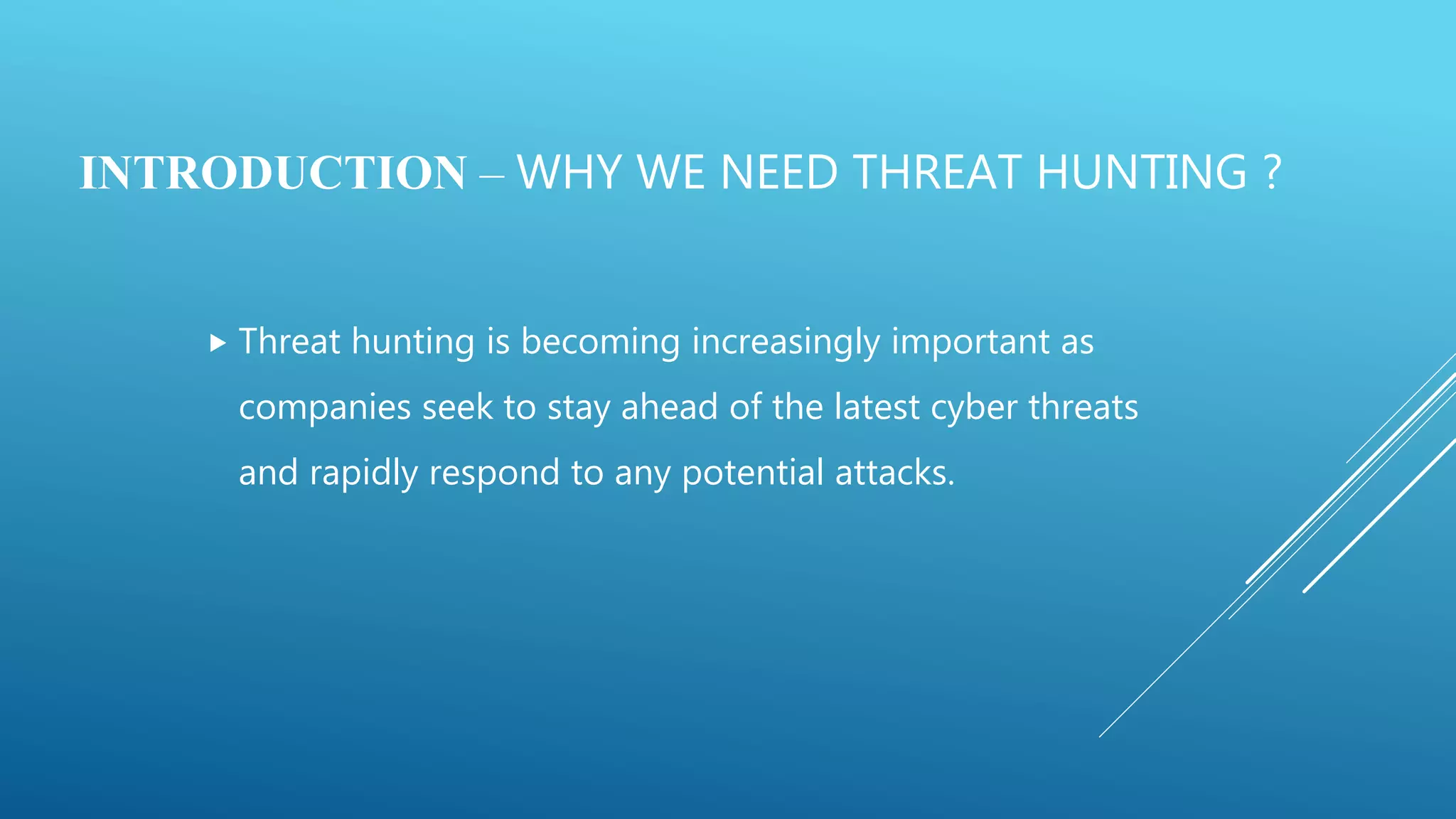 Threat hunting for Beginners | PPTX