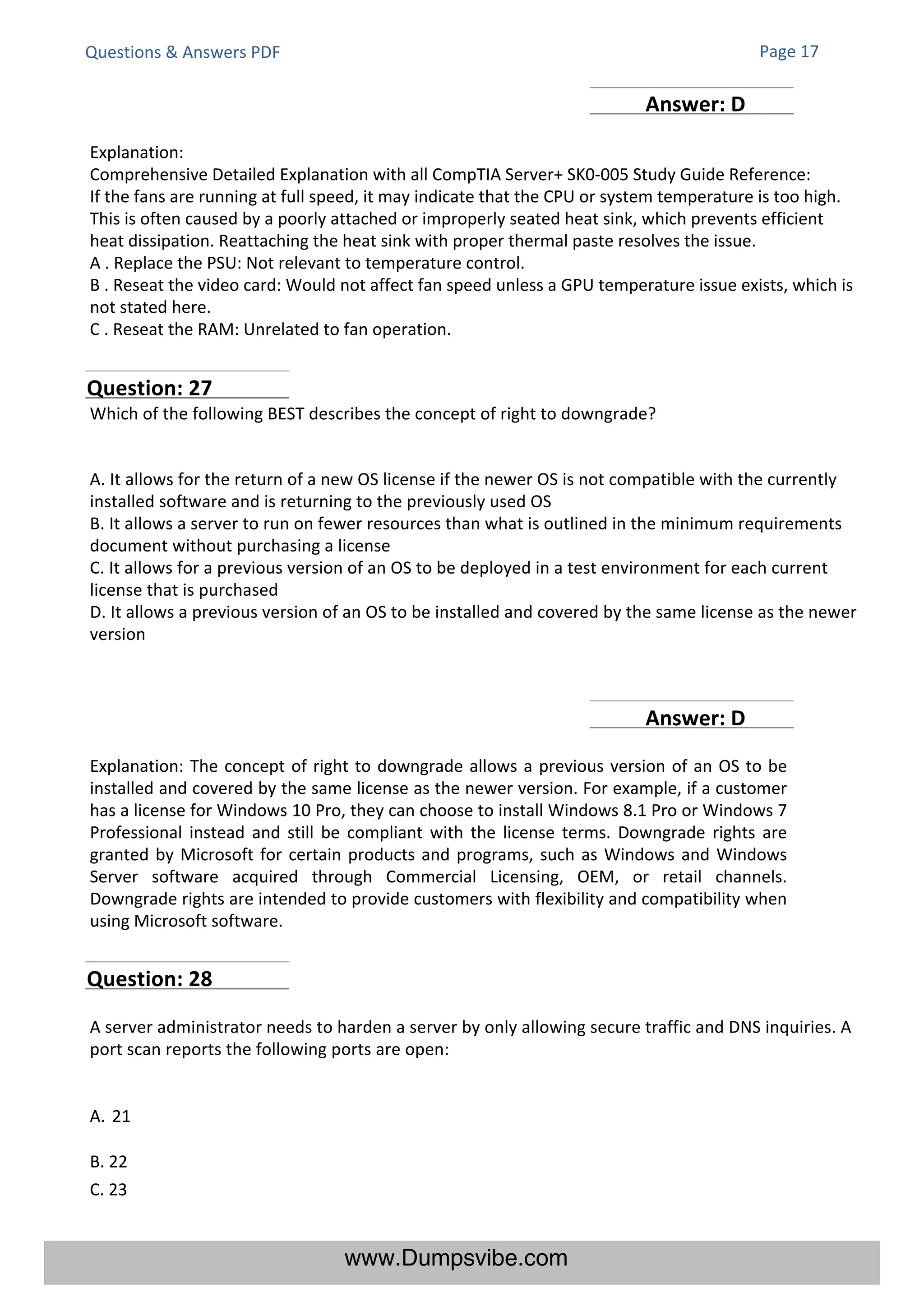 Authentic 2025 CompTIA SK0-005 Exam Dumps – Pass Easily with Dumpsvibe ...