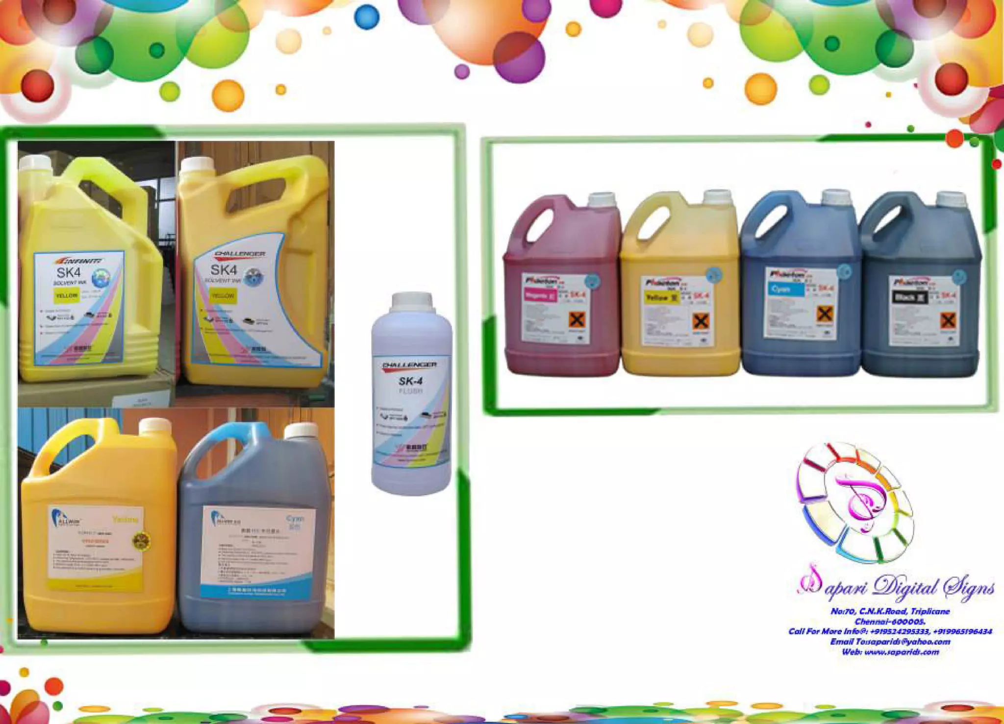 Flex and Banner Printing Machines Inks | PDF