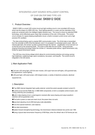 Sk6812 4020 led side | PDF