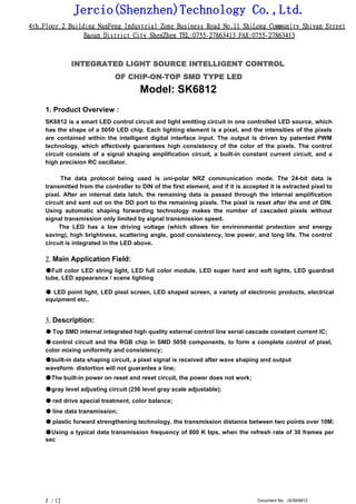 Sk6812 rev.01 en(nut) | PDF