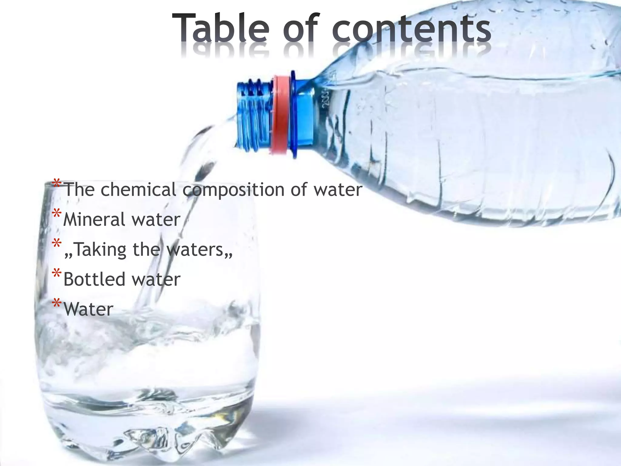 Chemical composition of water by Group6 | PPTX