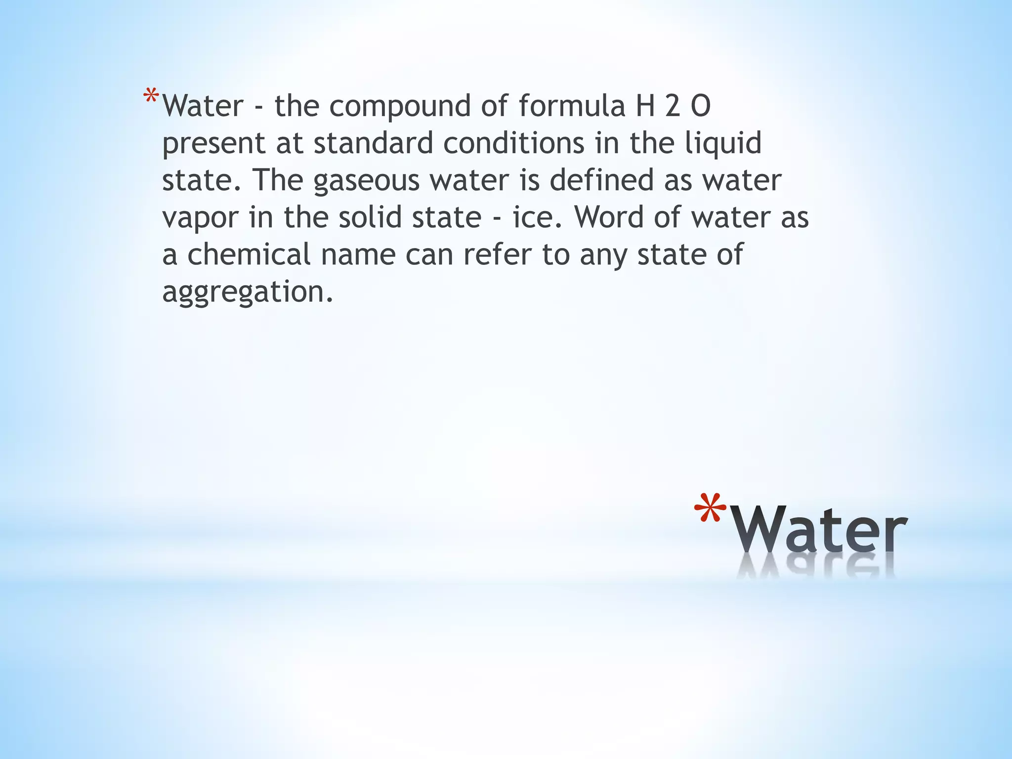 Chemical composition of water by Group6 | PPTX