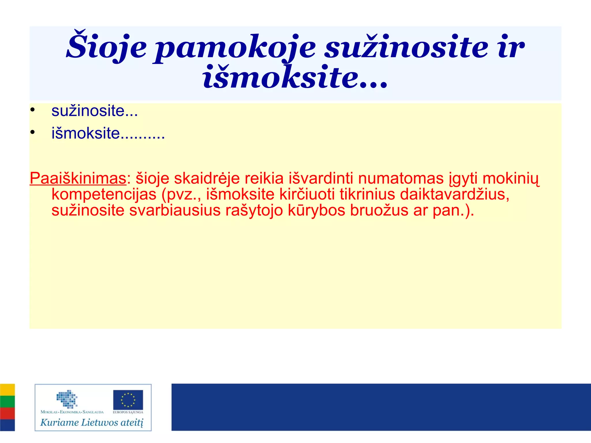 Skaidres pamokai[1] | PPT