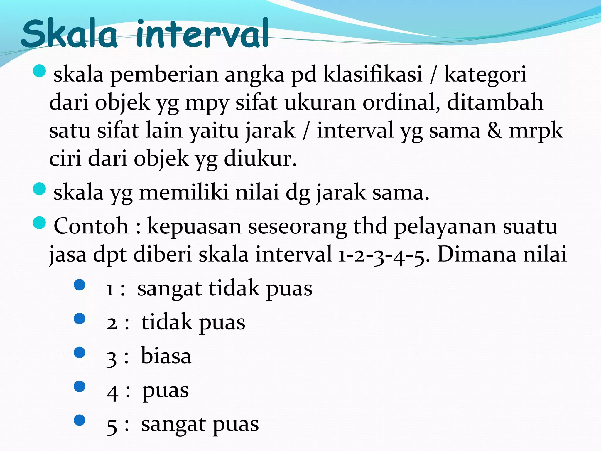 Skala pengukuran1 | PPT