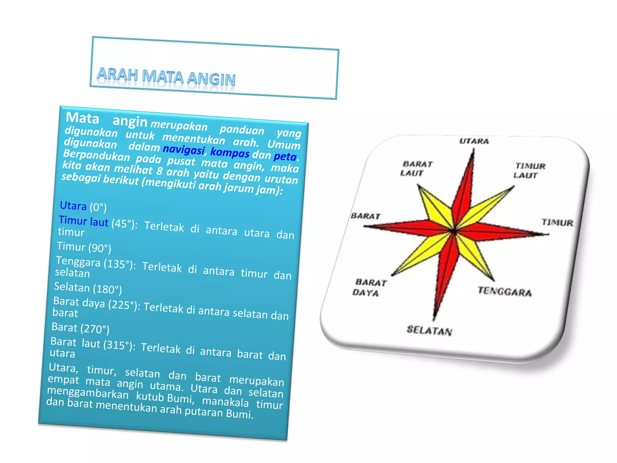 Skala & mengenal arah mata angin | PPT