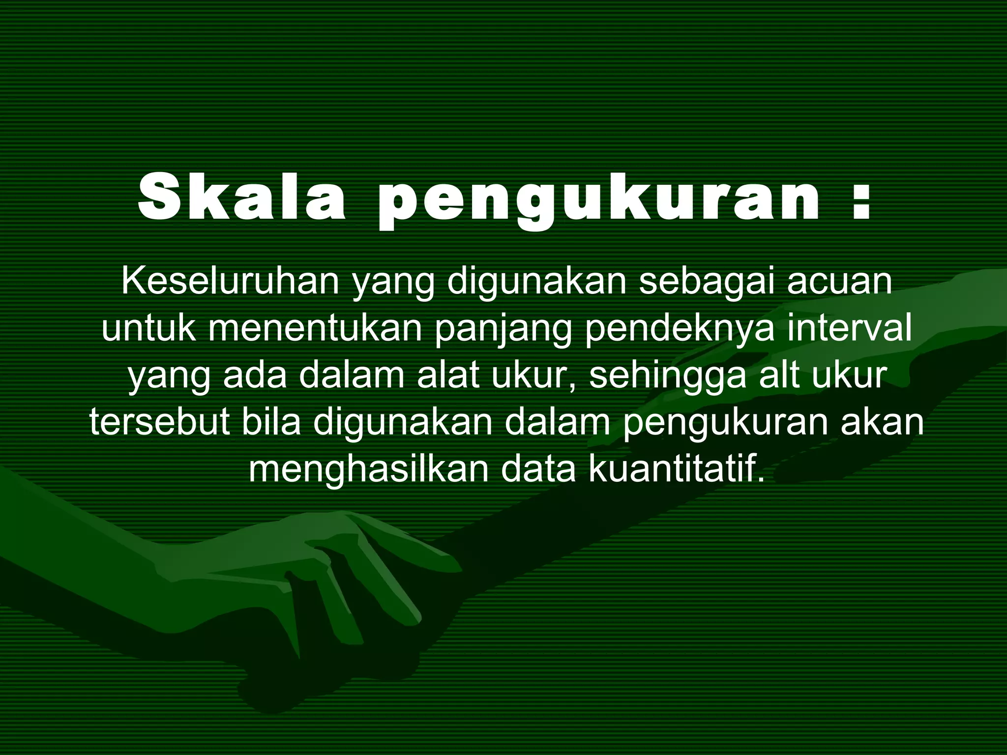 Skala pengukuran | PPT