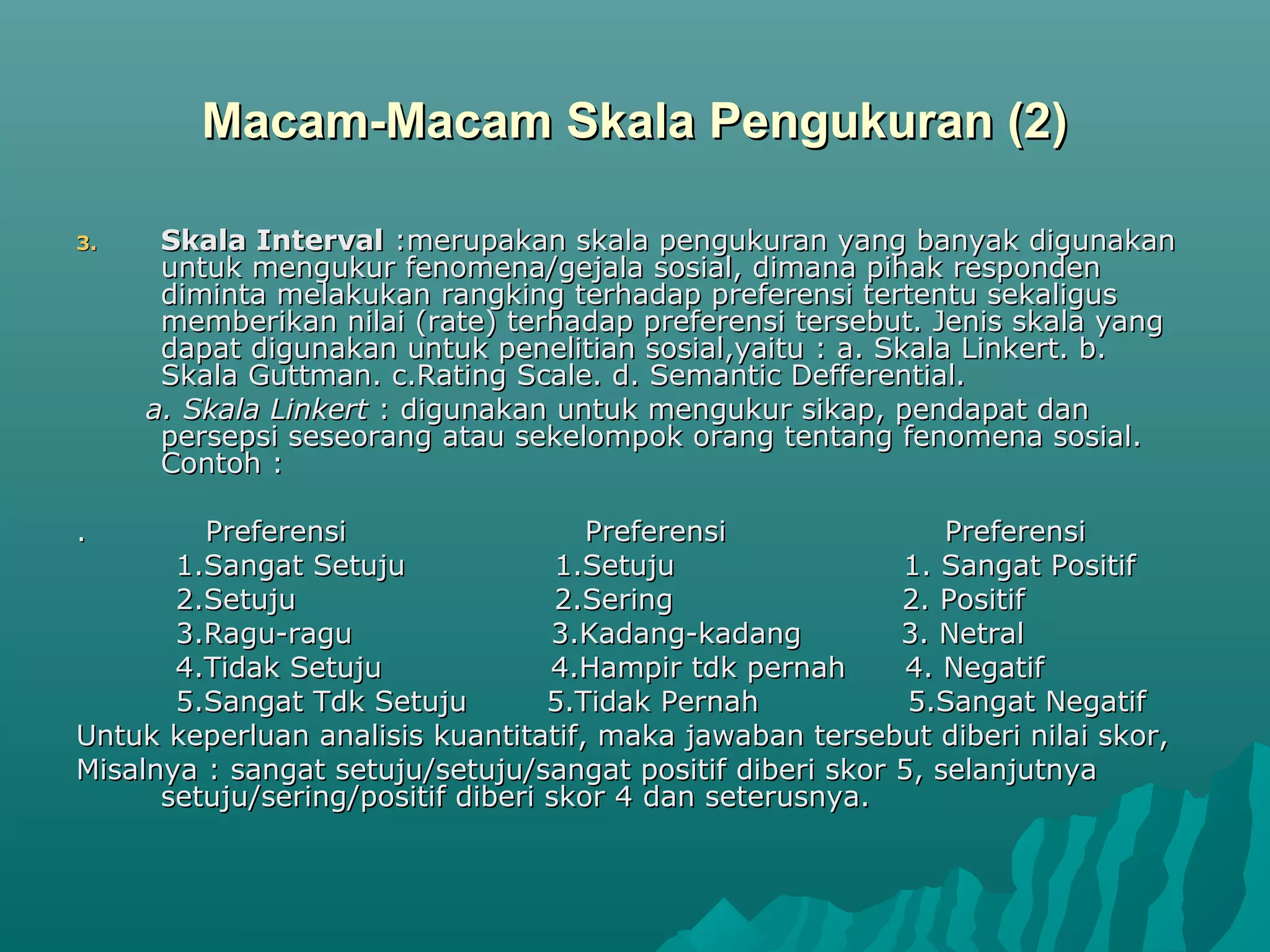 Skala pengukuran | PPT