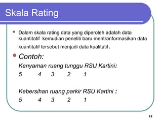 SKALA PENGUKURAN DALAM STATISTIKA. .ppt