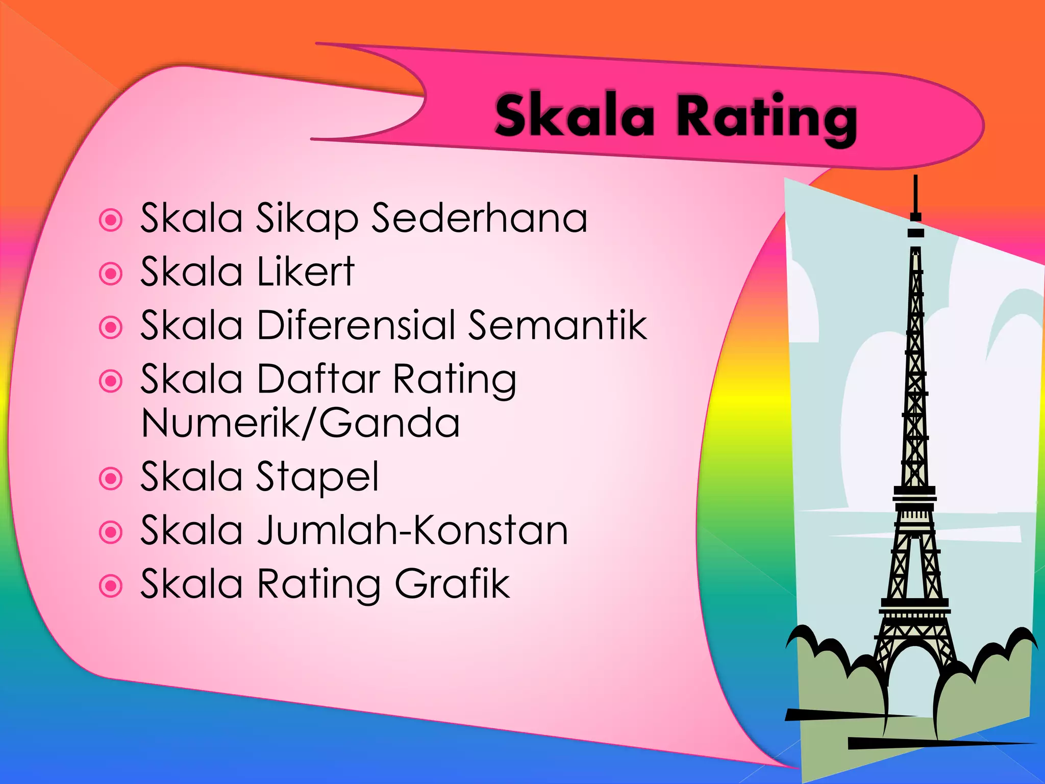 Skala pengukuran dalam Metode Penelitian | PPTX