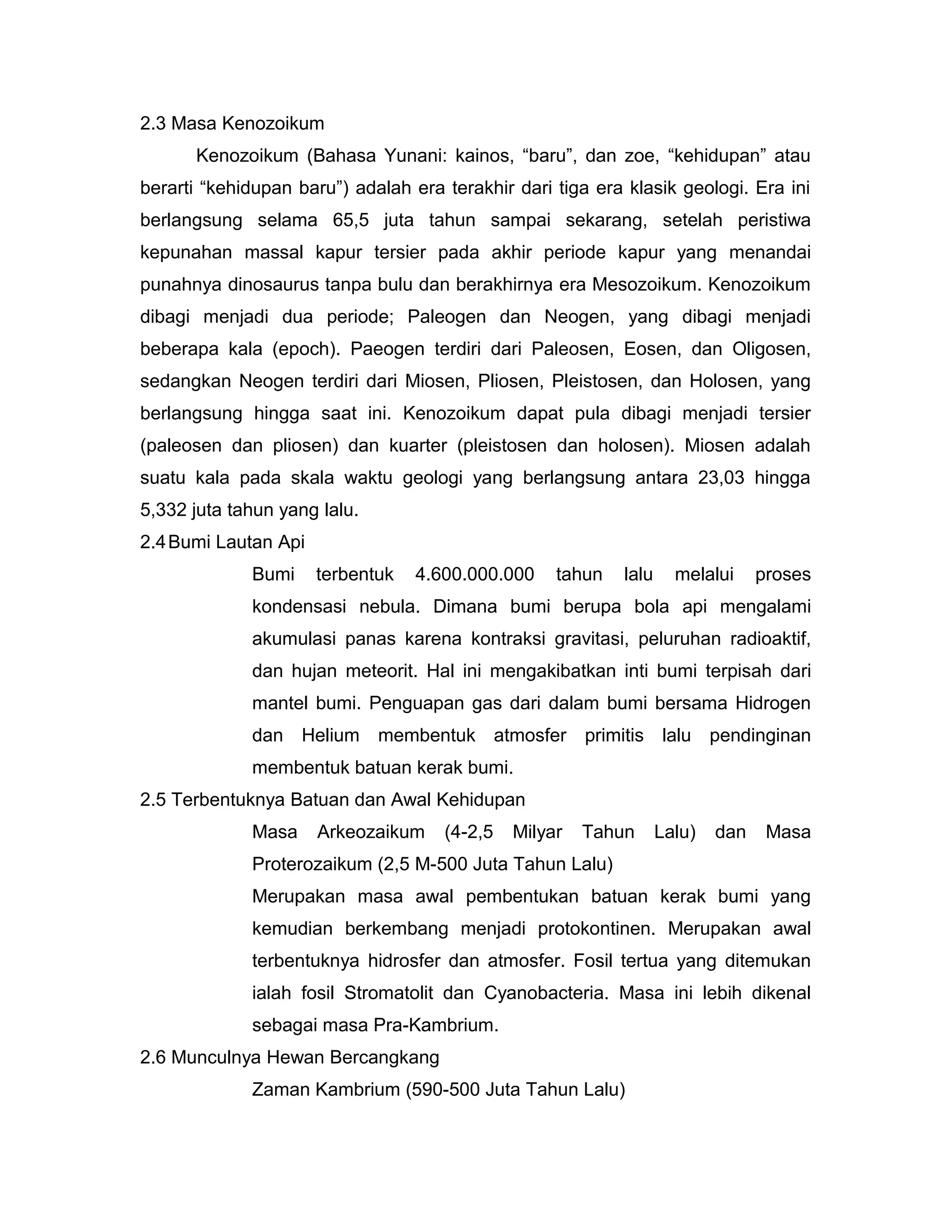 Skala waktu geologi digunakan oleh para ahli geologi dan ilmuwan untuk ...