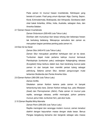 Skala waktu geologi digunakan oleh para ahli geologi dan ilmuwan untuk ...