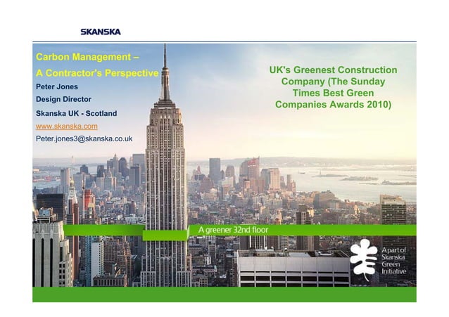 Skanska presentation | PDF