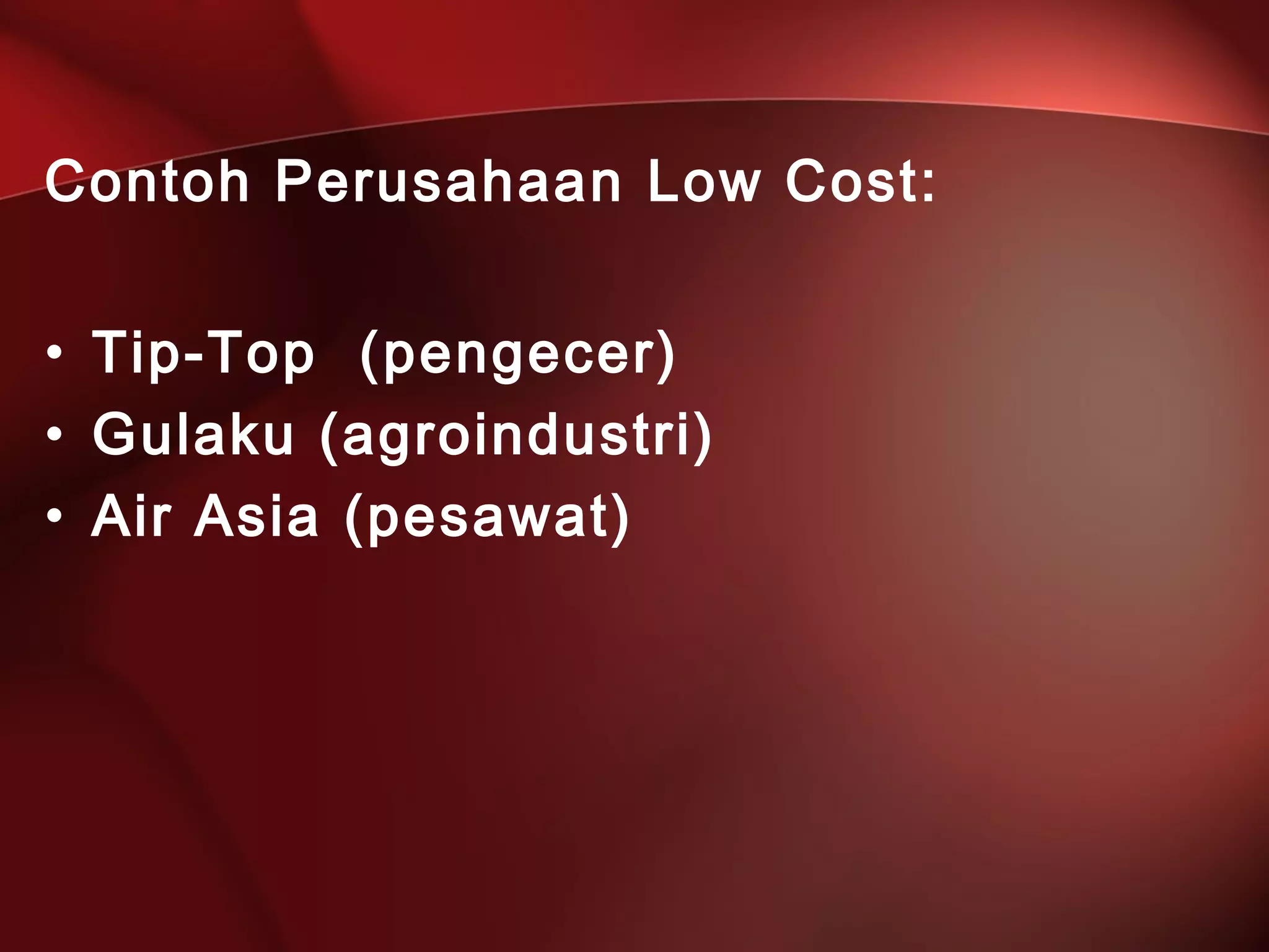 strategi generik porter | PPT