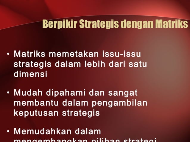 strategi generik porter | PPT
