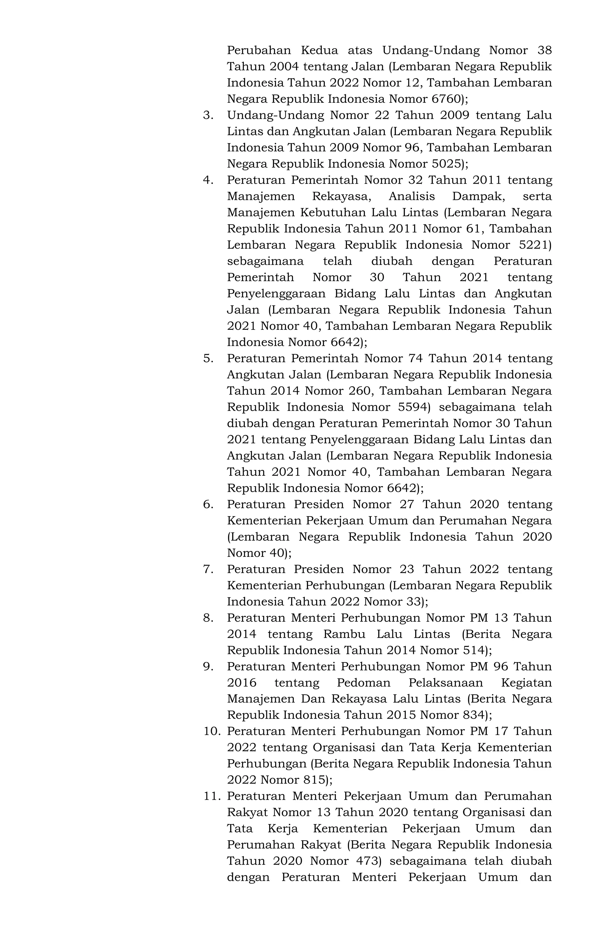 SKB Pengaturan Lalu Lintas Jalan | PDF