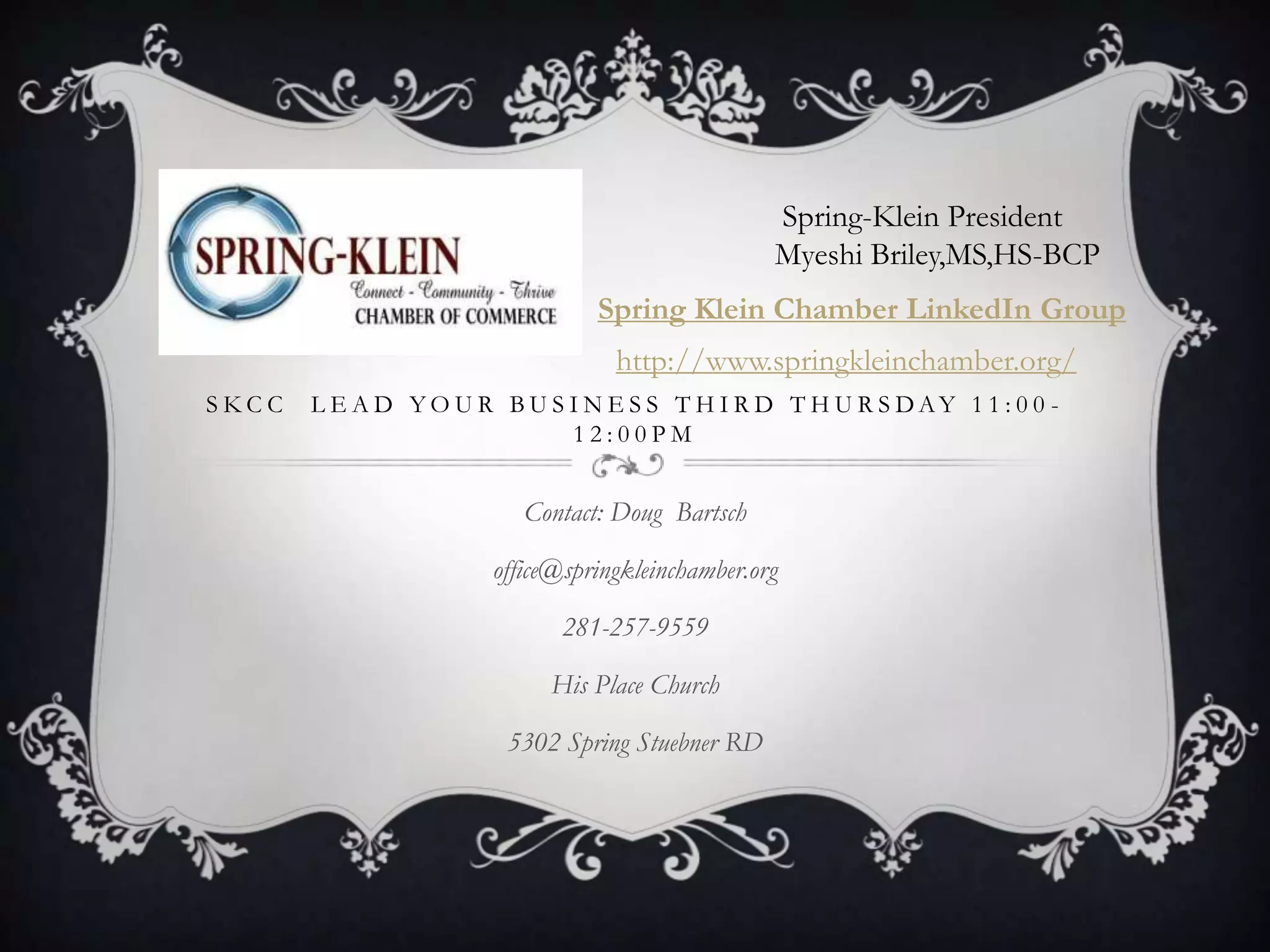 Spring-Klein Chamber | PPT