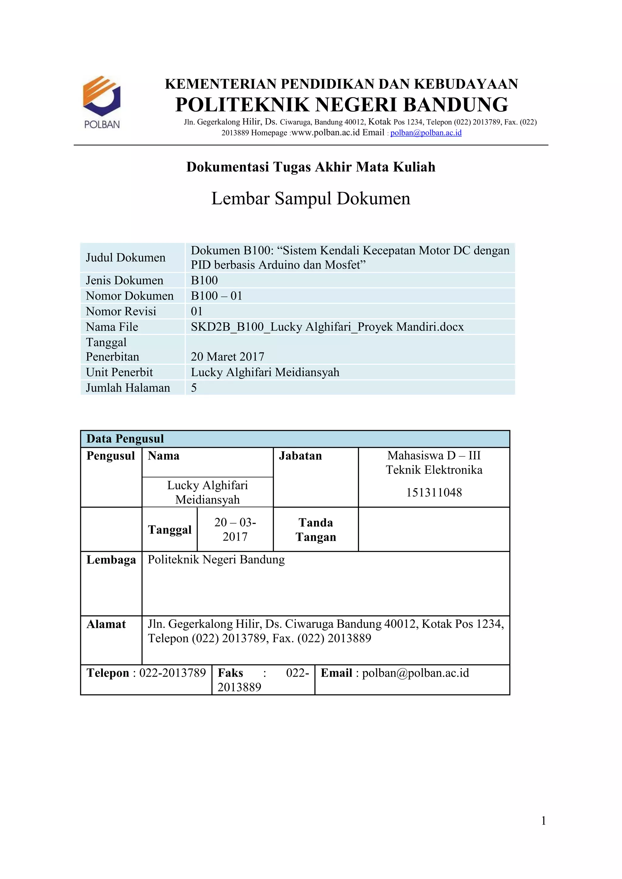 Sistem Kendali Kecepatan Motor Dc Dengan Pid Berbasis Arduino Uno Dan Mosfet Pdf