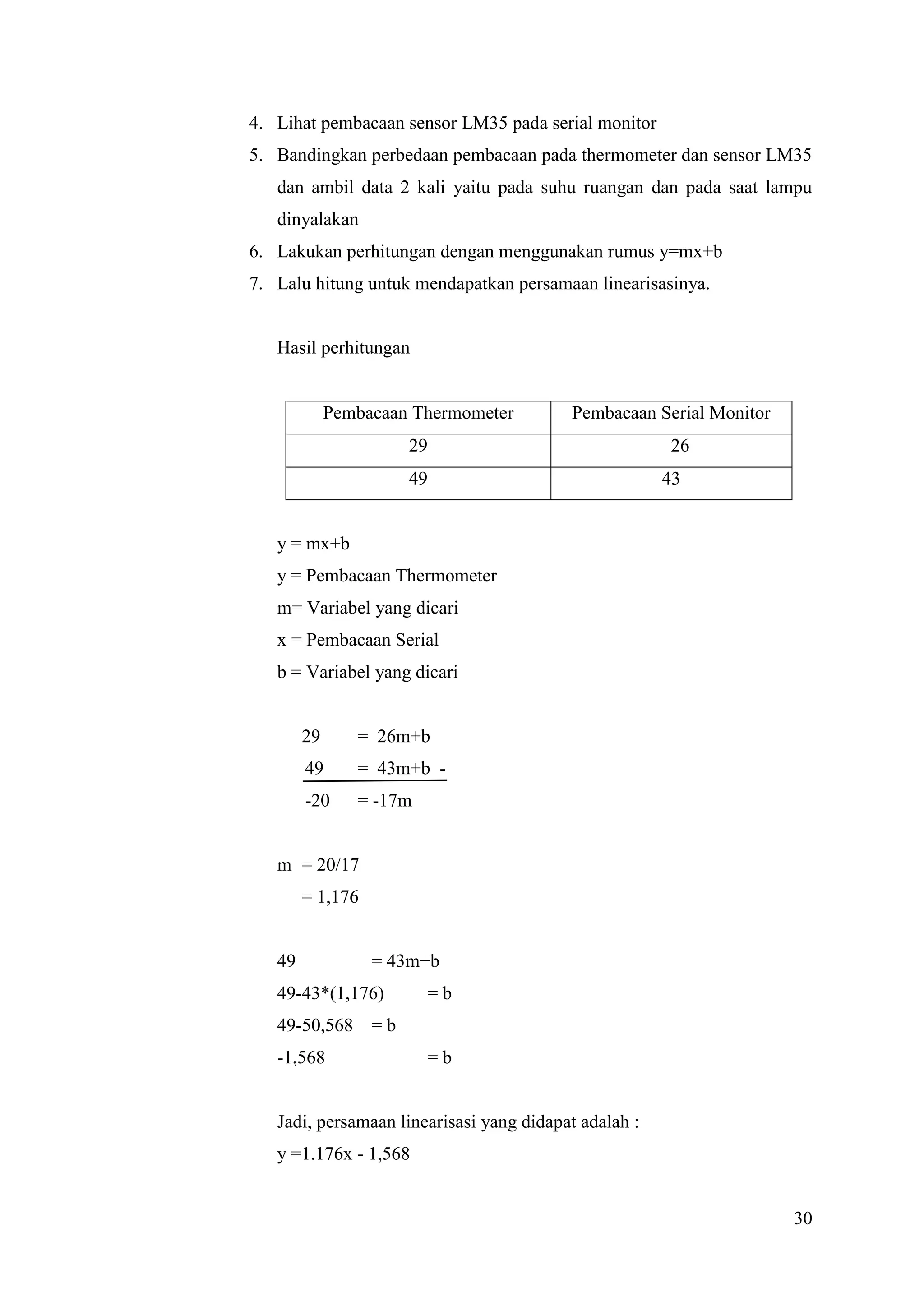 Sistem Kendali suhu dengan PID berbasis ARDUINO, MOSFET dan LM35 | PDF