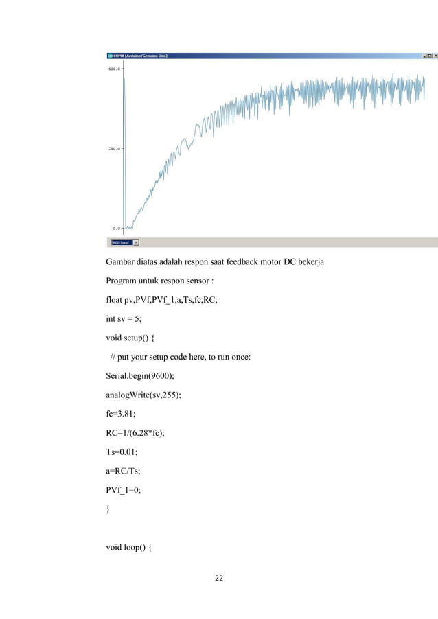 Sistem Kendali PID untuk kecepatan rotasi motor DC berbasis arduino ...