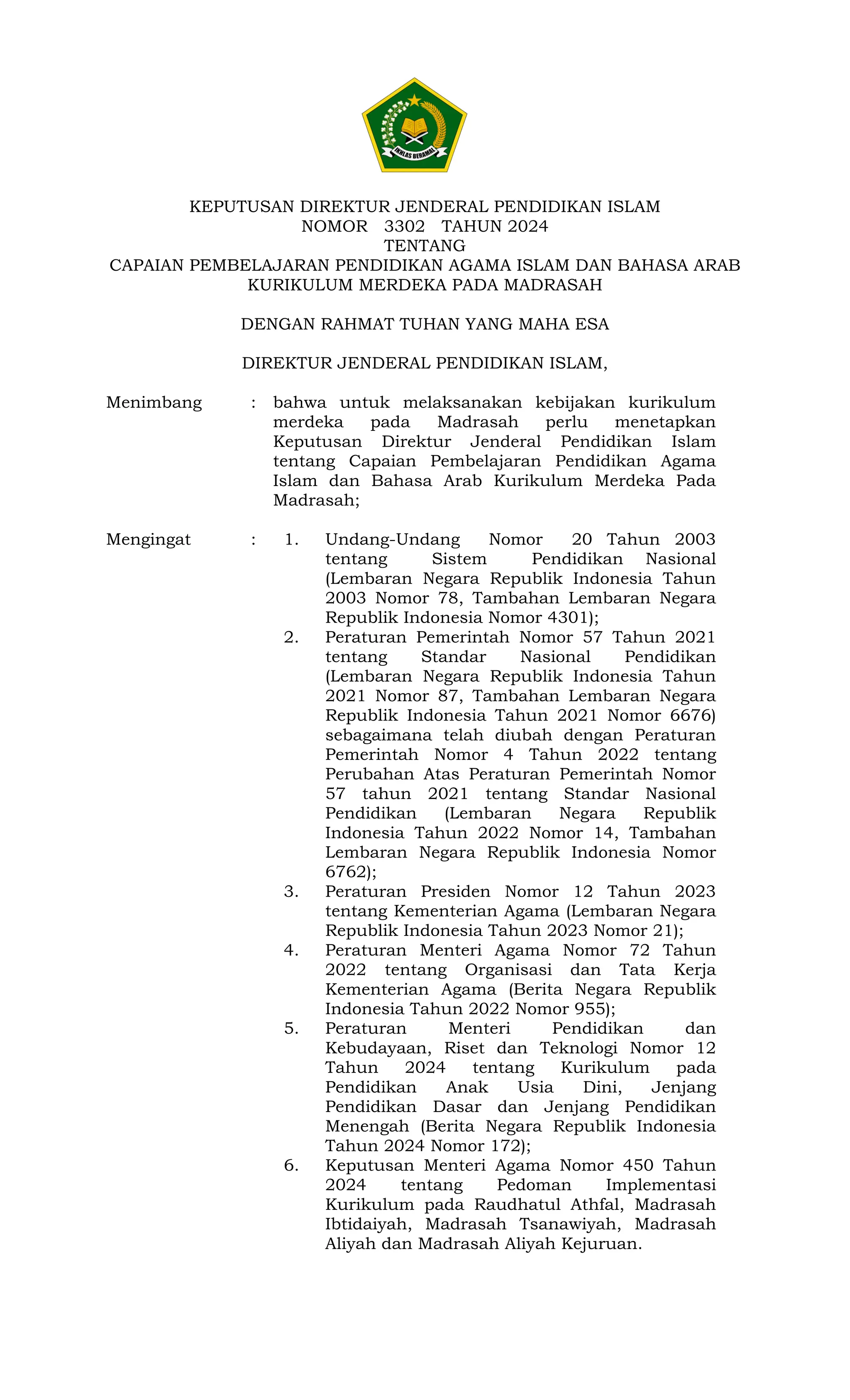 SK DIRJEN Nomor 3302 Tahun 2024 ttg CP PAI dan Bahasa Arab_24082024.pdf