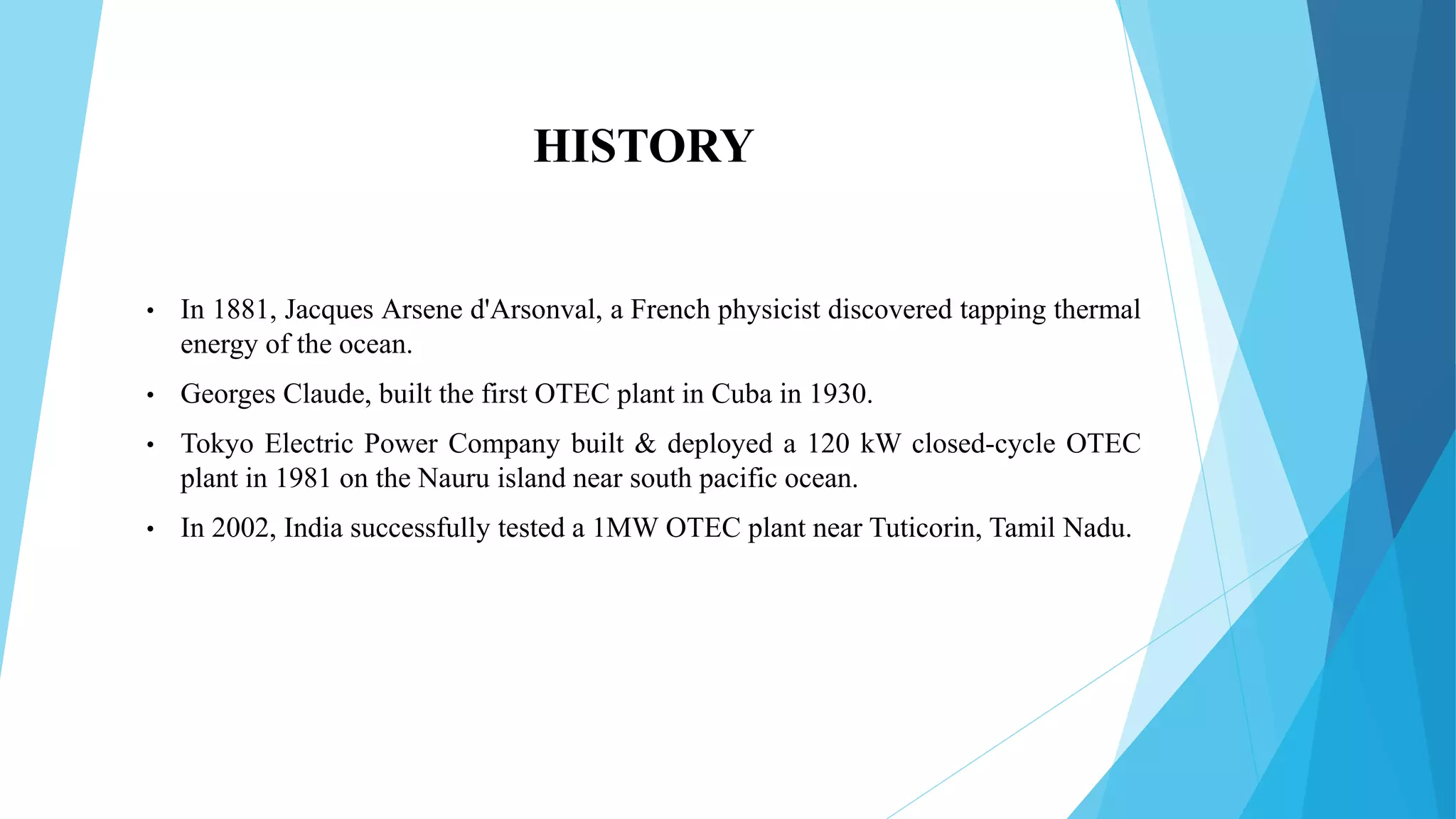 OCEAN THERMAL ENERGY CONVERSION | PPTX