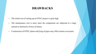 OCEAN THERMAL ENERGY CONVERSION | PPTX