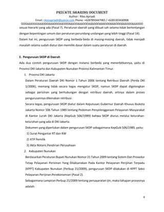 Dasar Hukum Pengurusan SKDP Berdasarkan Peraturan Perundang-undangan di ...