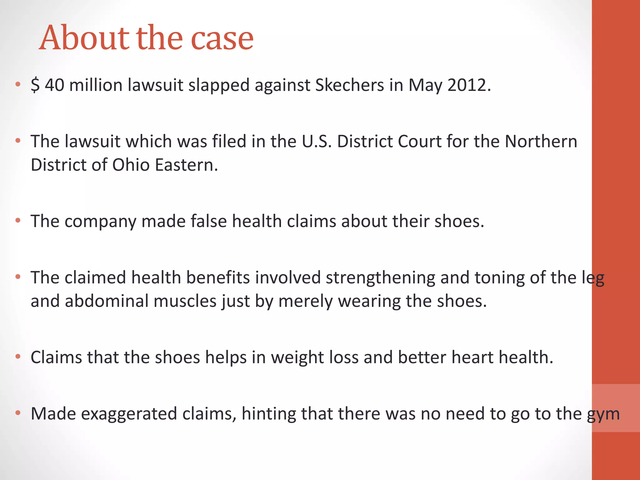Study on Skechers Lawsuit | PPTX
