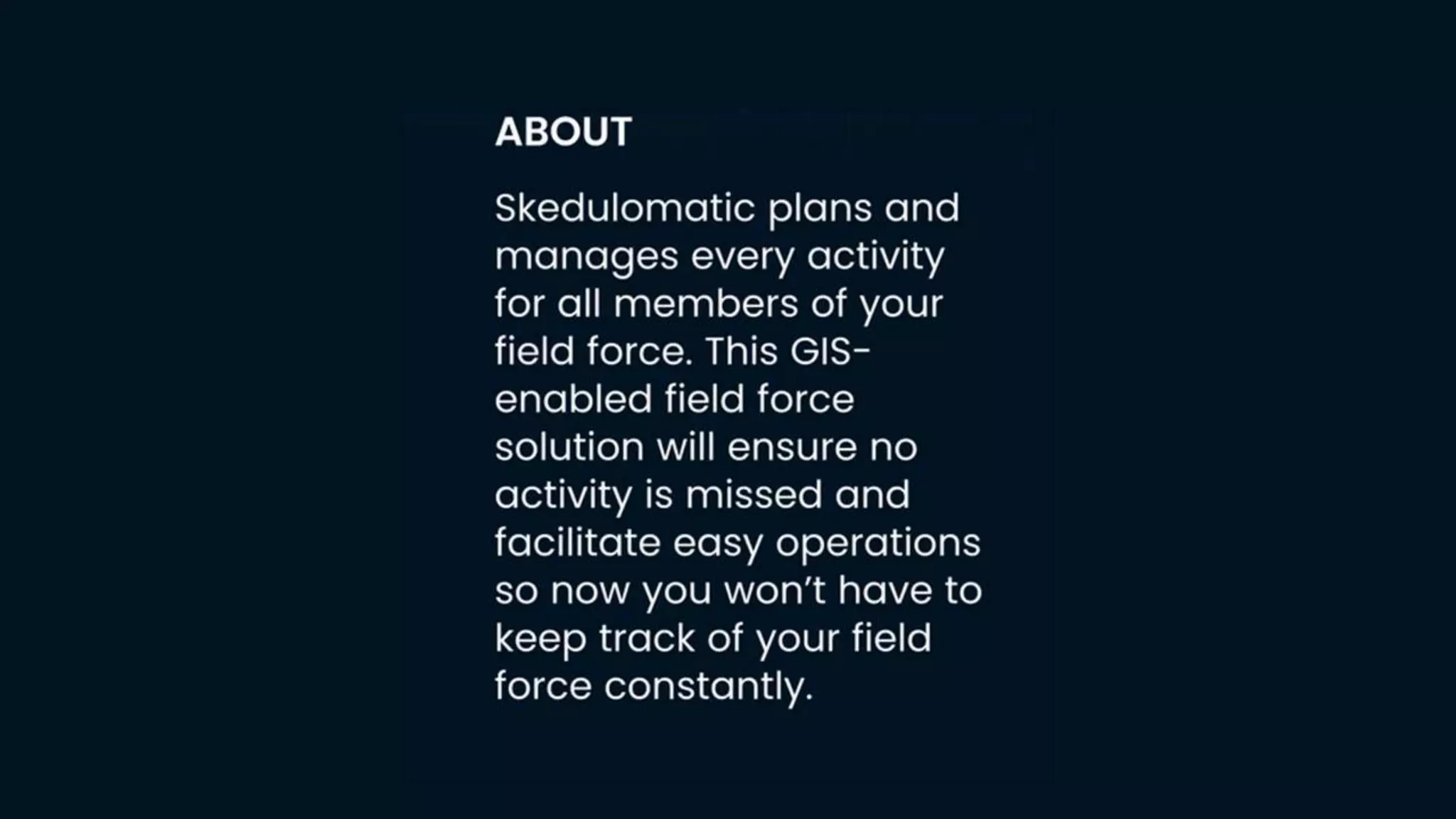 Skedulomatic field force solutions | PPT