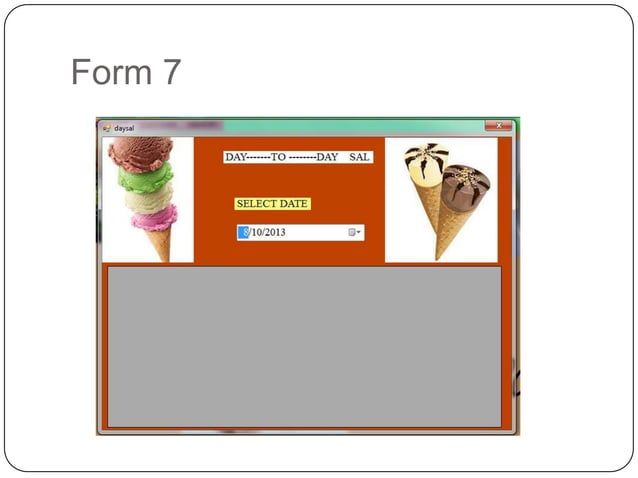 ice cream management | PPTX | Databases | Computer Software and ...