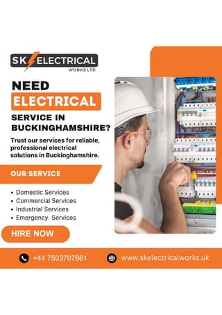 Trusted Electrical Services in Buckinghamshire | SK Electrical Work Ltd | PDF