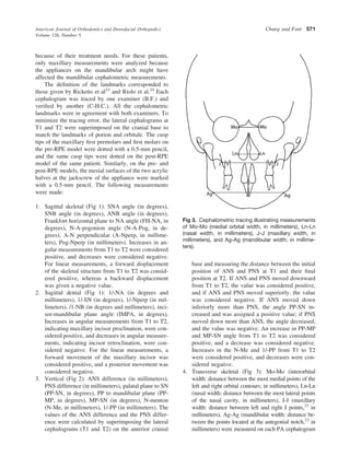 Skeletal and dental changes in the sagittal, vertical, and transverse ...