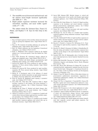 Skeletal and dental changes in the sagittal, vertical, and transverse ...