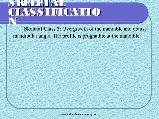 Skeletal classification /certified fixed orthodontic courses by Indian ...