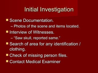 Skeletal death investigation | PPT