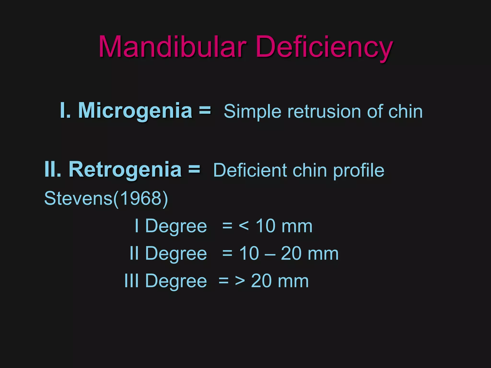 Skeletal deformities of lower third | PDF