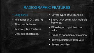 Skeletal dysplasia : Radiodiagnosis | PPTX