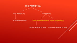 SKELETAL DYSPLASIA Radiodiagnosis BY ABHIJIT R SINGH | PPTX