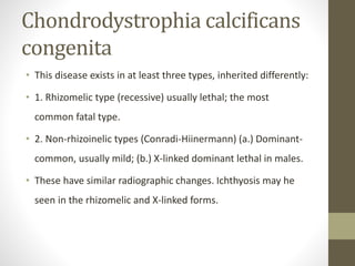 Skeletal dysplasias | PPTX
